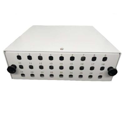 China 27 Port ST Single Mode Simplex Fiber Patch Panel 200x200x65mm Optical Distribution Frame for sale