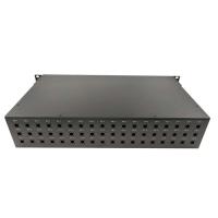 China Integrated Sheet Metal Fiber Patch Panel 2U Chassis 19 Inch Rack Mount Enclosure for sale