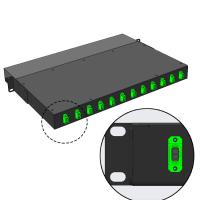 China MPO / LC 96 Cores Optical Terminal Box Transceiver Video Switch Rack for sale