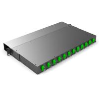 China MPO / LC 96 Cores Optical Terminal Box Transceiver Video Switch Rack for sale