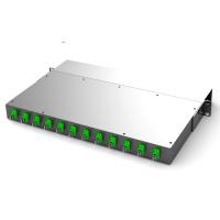 China MPO / LC 96 Cores Optical Terminal Box Transceiver Video Switch Rack for sale