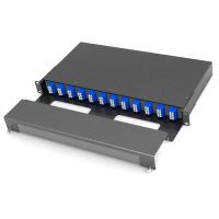 China MPO / LC 96 Cores Optical Terminal Box Transceiver Video Switch Rack for sale