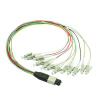 China MPO MTP LC 12 Core Fiber Patch Cord For Network Rack / Panel for sale
