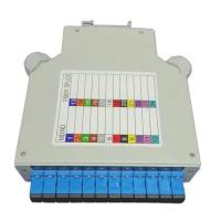 China C45 DIN Rail Fiber Optic Terminal Box 12 Port SC MPO Prefabricated Cabinet for sale