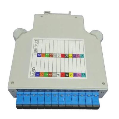China C45 DIN Rail Fiber Optic Terminal Box 12 Port SC MPO Prefabricated Cabinet for sale