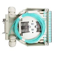 China C45 DIN Rail Fiber Optic Terminal Box 12 Port SC MPO Prefabricated Cabinet for sale