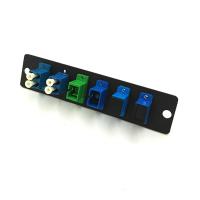 China Multimode 6 Port Fiber Patch Panel Panel 12 Fiber LC Fiber Optic Adapter Panel for sale