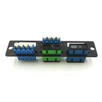 China 24 core 6-port LC optical fiber adapter panel 12 core SC can be shared for sale