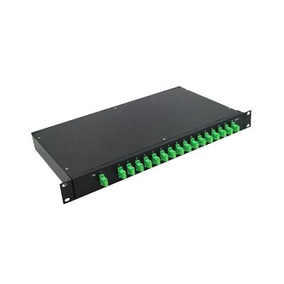 China Small Size Optic PLC Splitter Module ABS Box 1x16 1260-1650nm for sale