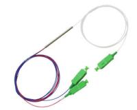 China 1x2 FBT Fiber Coupler Splitter 50/50 SC APC 1m Pigtail Single Mode for sale