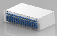 China 3U 19 Inch Optical PLC Splitter Chassis 14 Slots LGX Cassettes SC APC for sale