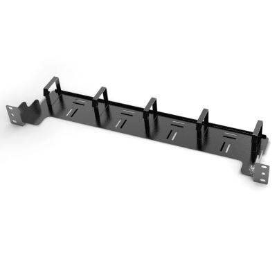 China 45x483x110mm 1U Cable Management Panel With Metal Rings Network Tray for sale