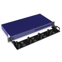 China 45x483x110mm 1U Cable Management Panel With Metal Rings Network Tray for sale
