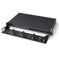 China 45x483x110mm 1U Cable Management Panel With Metal Rings Network Tray for sale