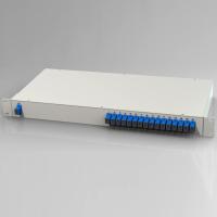 China Rack Mount Optical PLC Splitter 1x8 for FTTX PON Networks High Precision for sale