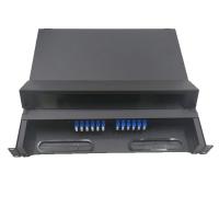 China 12 / 96 Core Optical Fiber Distribution Frame LC MPO MTP 1u19 Universal Module Box for sale