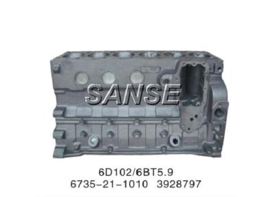 China Excavator Engine Parts 6BT5.9 / 6D102 Diesel Cylinder Block 6735-21-1010 3928797 for sale