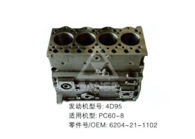 China 4D95 Engine Cylinder Block 6204-21-1102 For Excavator PC60-8 , Diesel Engine Parts for sale