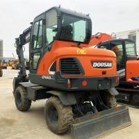 China Made in Korea original used doosan dx60w-9 wheeled excavator 6 ton in Shanghai for sale