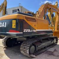 China Shanghai Used Hyundai 220 LC 9S with 1.03m3 Bucket Capacity and Original Hydraulic Pump for sale