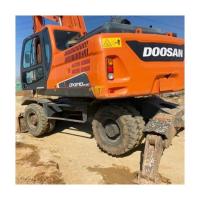 China Transport Length 9.445m Doosan DX210W Used Excavator with 0.92m3 Bucket Capacity for sale