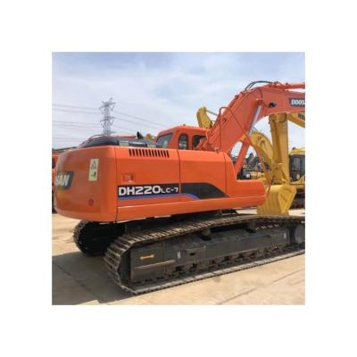 China Doosan DH220-7 Backhoe Excavator Used by Skilled Drivers for Engineering Projects for sale