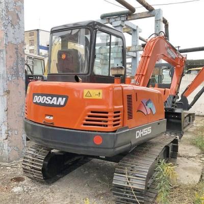 China Made in Korea original mini used doosan dh55-7 excavator 5 ton for sale for sale