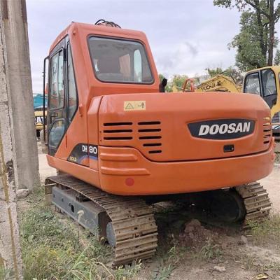 China Made in Korea original used doosan dh80-7 excavator 8 ton in Shanghai for sale