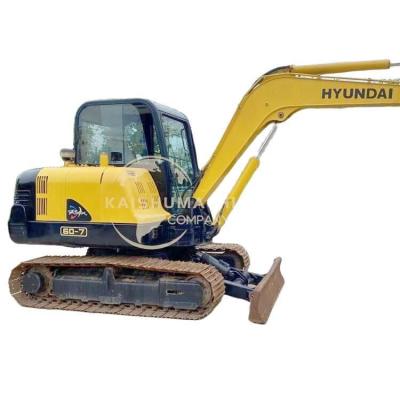 China Mini Hyundai 60-7 Excavator 6 Ton Health Condition with Original Design and in Korea for sale