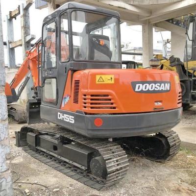 China Korean Made 2017 Doosan DH55 Crawler Excavator 5 Ton with Original Hydraulic Valve for sale