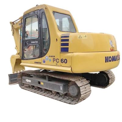 China 40 KW Original Hydraulic Pump Made in Japan 6 Ton Used PC60-7 Mini Excavator Komatsu Second for sale