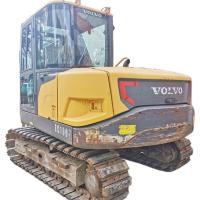China Shanghai of Used Korea-made Rubber Track Volvo EC80D Mini Excavator 2800 Working Hours for sale