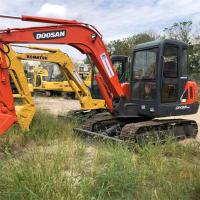 China Made in Korea mini used doosan dx55 excavator 5 ton for sale for sale