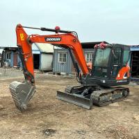 China Korea Original Doosan DX60 Mini 6 Ton Used Excavator with 0.21 m3 Bucket Capacity 2019 for sale