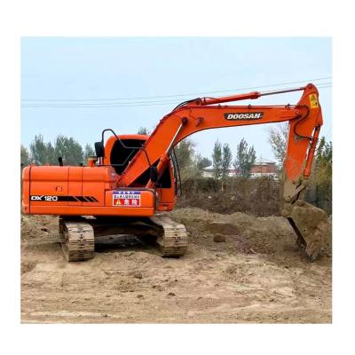 China Doosan Engine 12 Ton Used DX120 Digger Korea Original Crawler Mini Digger Excavator for sale