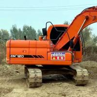 China Doosan Engine 12 Ton Used DX120 Digger Korea Original Crawler Mini Digger Excavator for sale