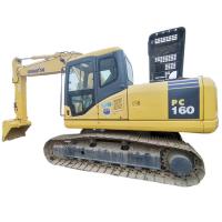 China Japan Original Color 16 Ton Komatsu PC160-7 Used Excavator with 16500 KG Operating Weight for sale
