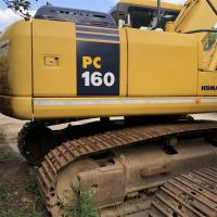 China 16 Ton Hydraulic Used Komatsu Excavator PC160 Good Health and Original Color in Japan for sale