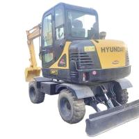 China Used Hyundai 60 Wheel Excavator 6T Mini Excavator with Original Hydraulic Cylinder for sale