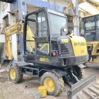 China Used Hyundai 60 Wheel Excavator 6T Mini Excavator with Original Hydraulic Cylinder for sale