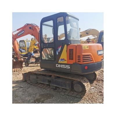 China Low Hour Used Doosan DH55 Crawler Excavator with Original Hydraulic Pump in Korea for sale