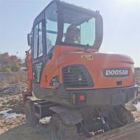China Multifunctional DOOSAN DX60W Wheeled Excavator 4TNV94L Engine 5.7 Ton Operating Weight for sale