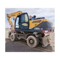China 124KW Used Hyundai 210W-9 Wheel Excavator Good Condition 1.05m3 Bucket for sale