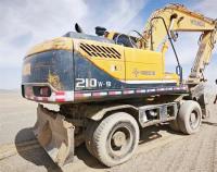 China 124KW Used Hyundai 210W-9 Wheel Excavator Good Condition 1.05m3 Bucket for sale