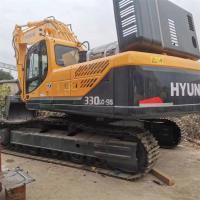 China Hyundai Excavator 330 Crawler Chain Moving Type Machine Weight 32000 KG Korea Original for sale