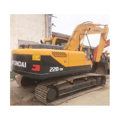 China 1889 Working Hours 80 cm Width Crawler Chain 22 Ton Used Hyundai 220LC-9S Excavator for sale