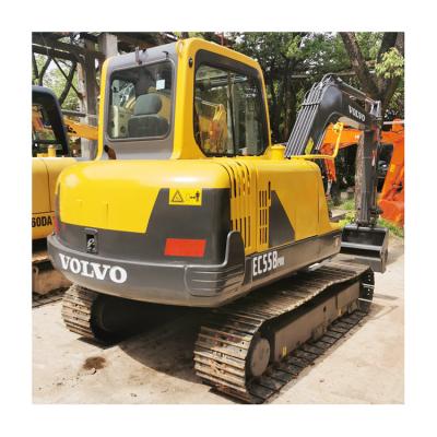 China 5 Ton Volvo EC55B Excavator in Good Condition with Direct Injection Engine from Korea for sale