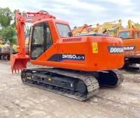 China 15 Ton Doosan DH150-7 Crawler Excavator Made in Korea with 13900 KG Operating Weight for sale