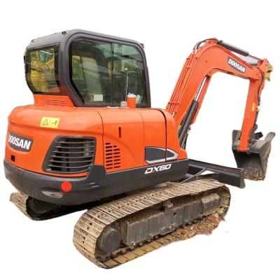 China Working Condition Doosan DX60 Excavator 2019 Used Mini 6 Ton Excavator in Shanghai for sale