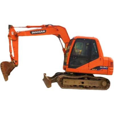 China Used Doosan 80 Excavator 8 Ton with Blade Good Condition Made in Korea Original Design for sale